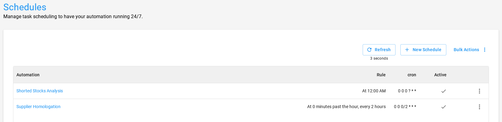 Schedules - BotCity - Python RPA